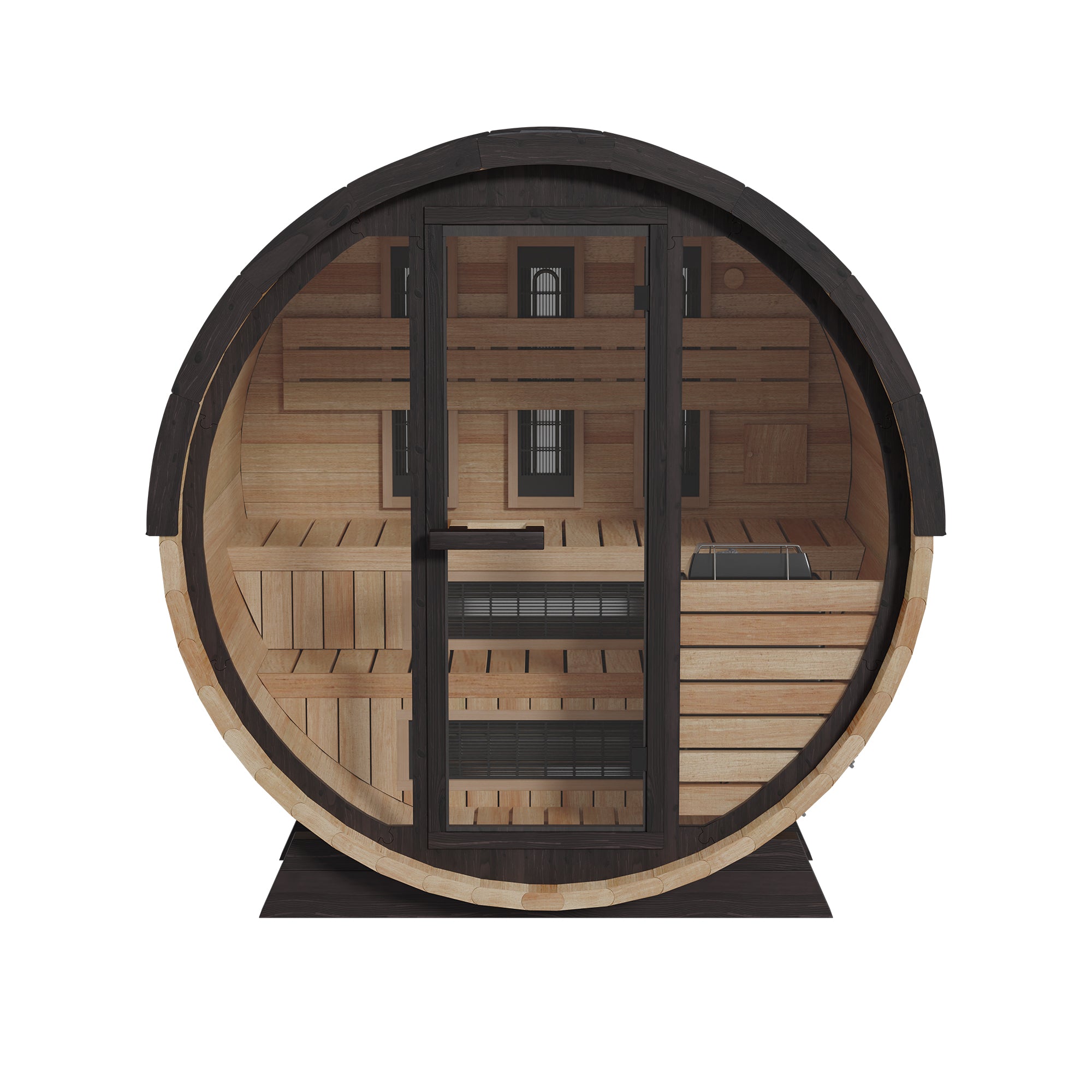 Finnmark FD-7 Thermo-Aspen Barrel Sauna | RecoveryLux